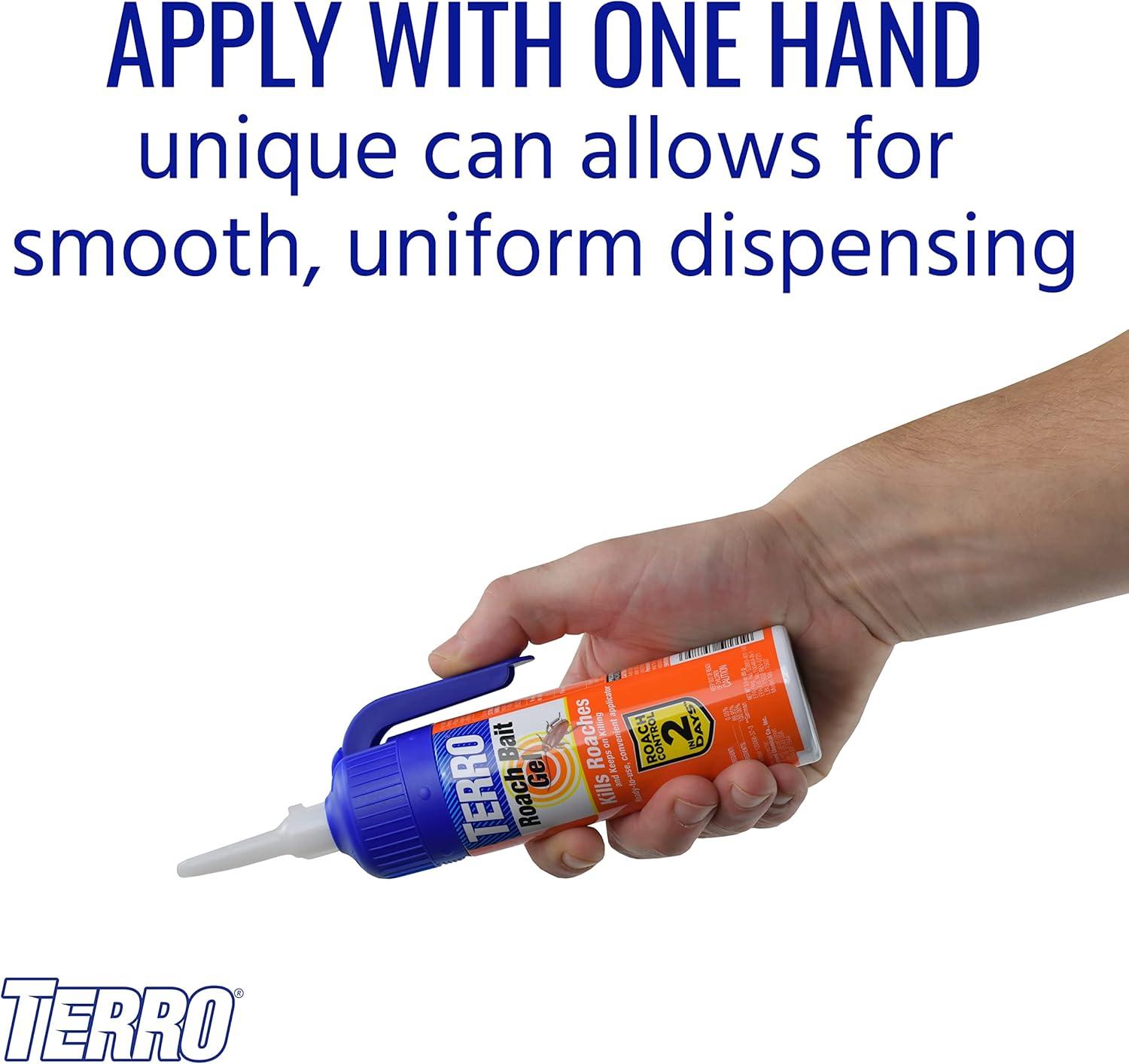 Terro T502 Ready-to-Use Indoor Cockroach Gel Bait Killer – Kills German ...