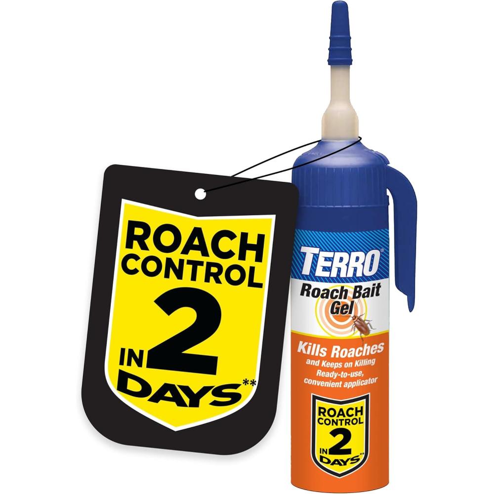 Terro T502 Ready-to-Use Indoor Cockroach Gel Bait Killer – Kills German ...